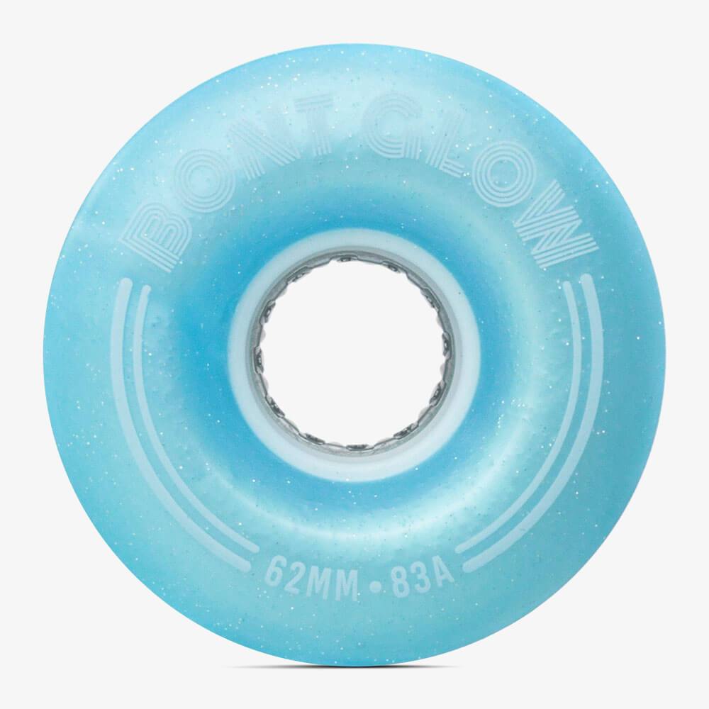 Metro City Glitter Wheels Bont Glow LED Roller Skate Wheels | 58mm X ...